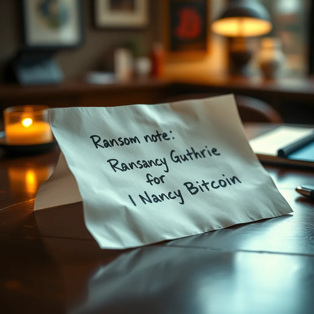 Ransom Note for Savannah Guthrie’s Mom: Millions in Bitcoin | BlockNuggets